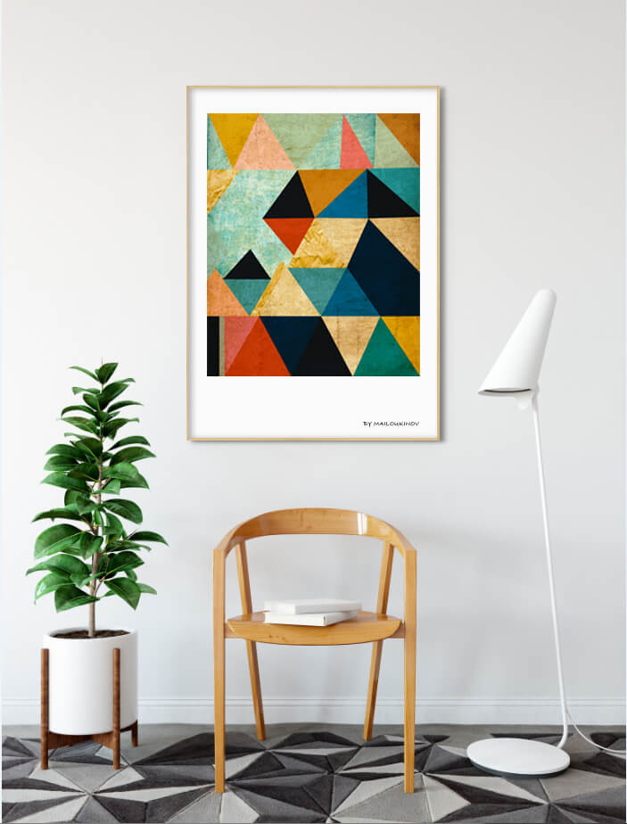 Poster triangulaire by Mailoukinov - TABLEAU POSTER casablanca